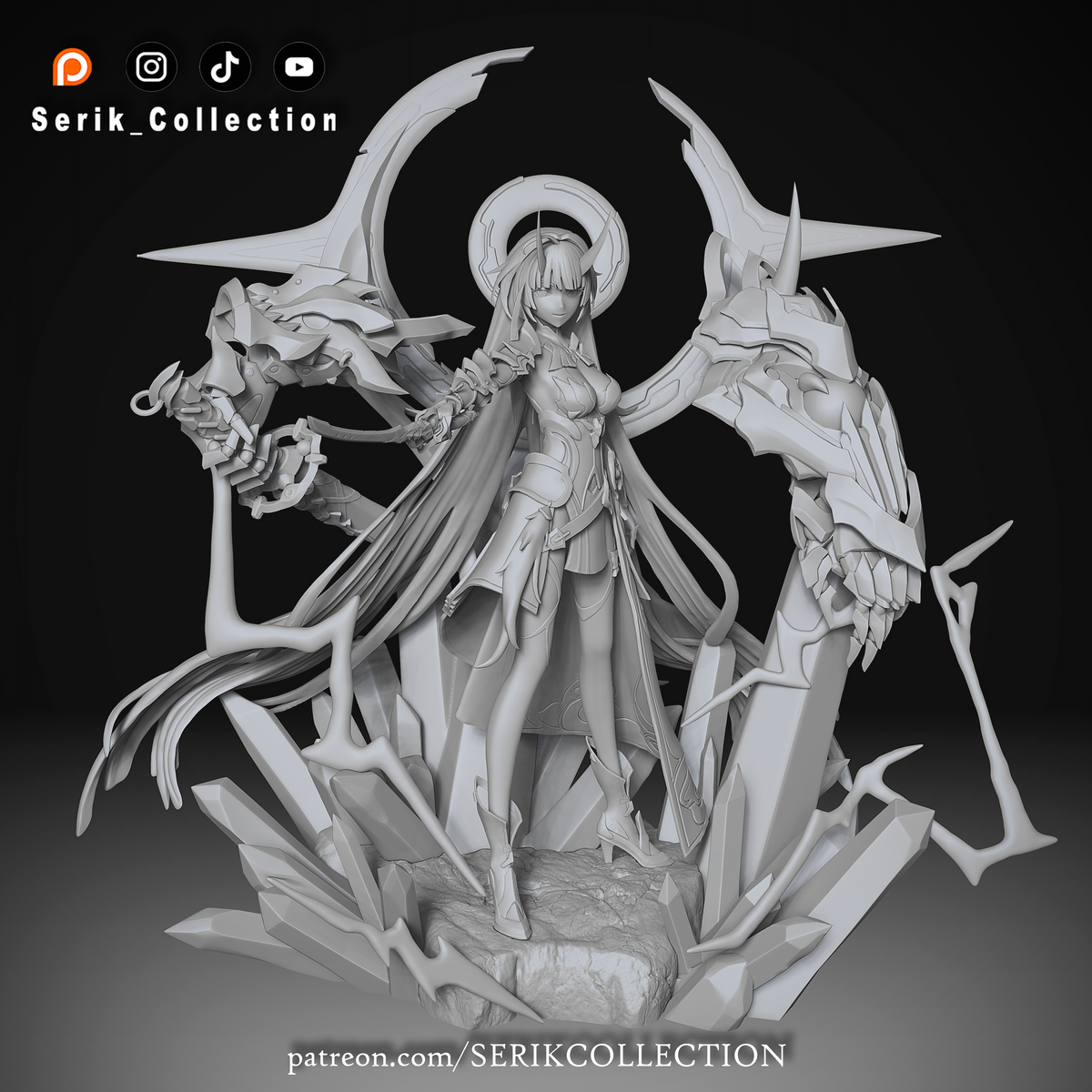 TU086 - Female Character design，Herrscher of Thunder Raiden Mei ，3d ST – World of STL