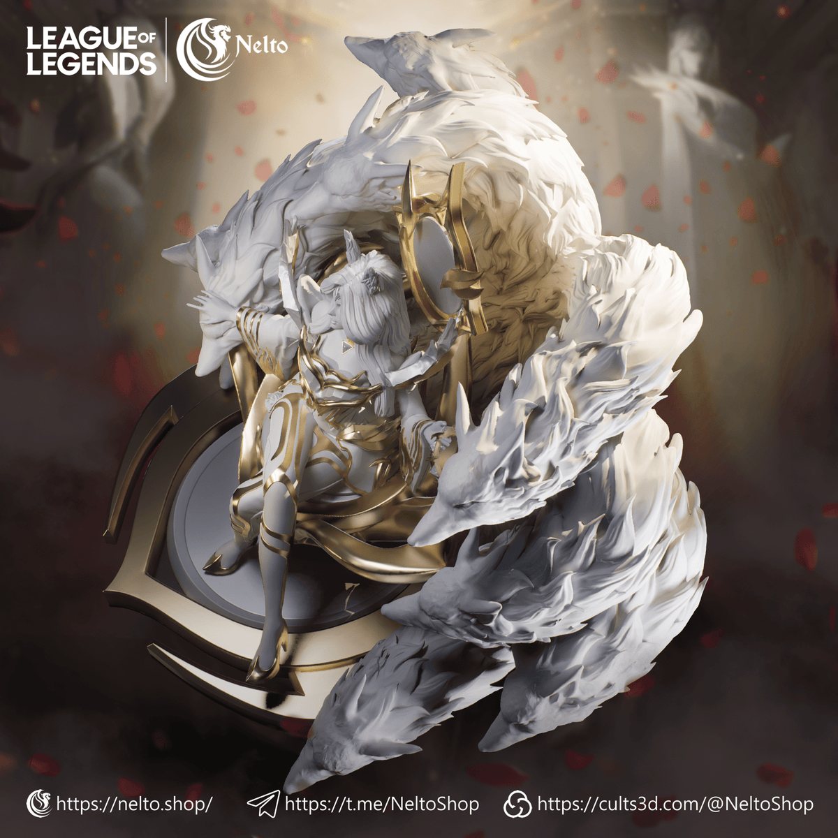 R161 - Games character design, the league of legend , nine tail female – World of STL
