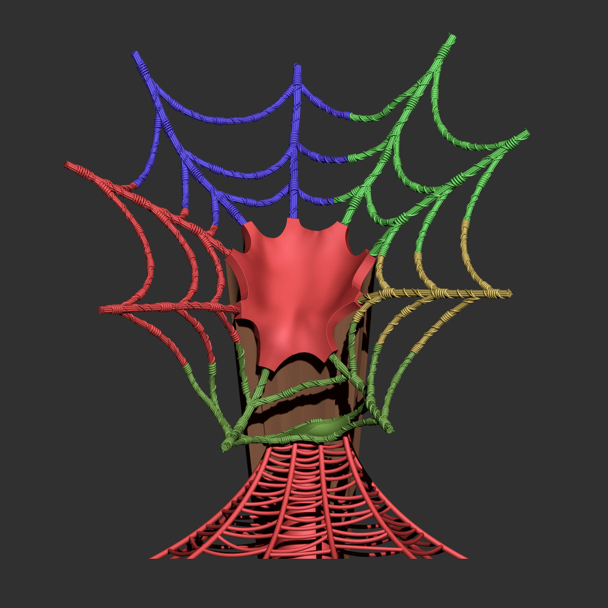 N306 - Comic character design, the black cat with web, stl 3d model de – World of STL