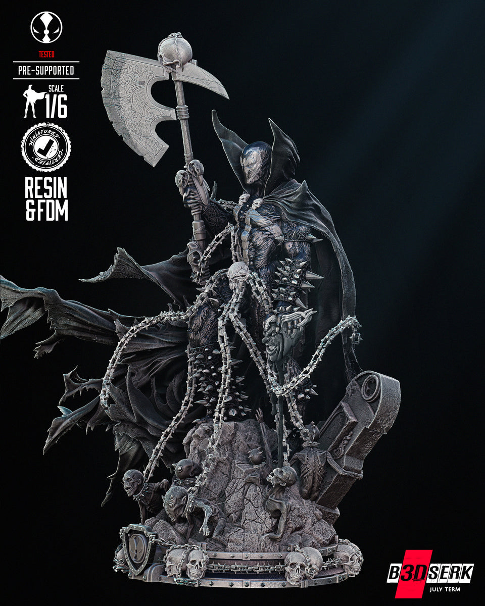 MAN125 - Legendary Character design, Spawn ，3d STL resin print downloa ...
