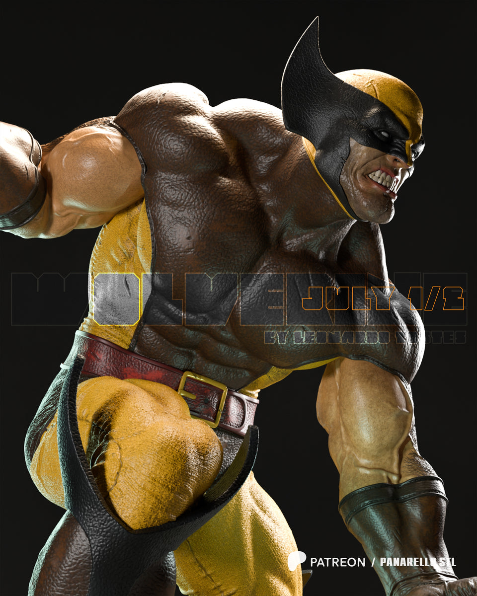 MAN178 - Legendary Character design, Wolverin ，3d STL resin print down ...
