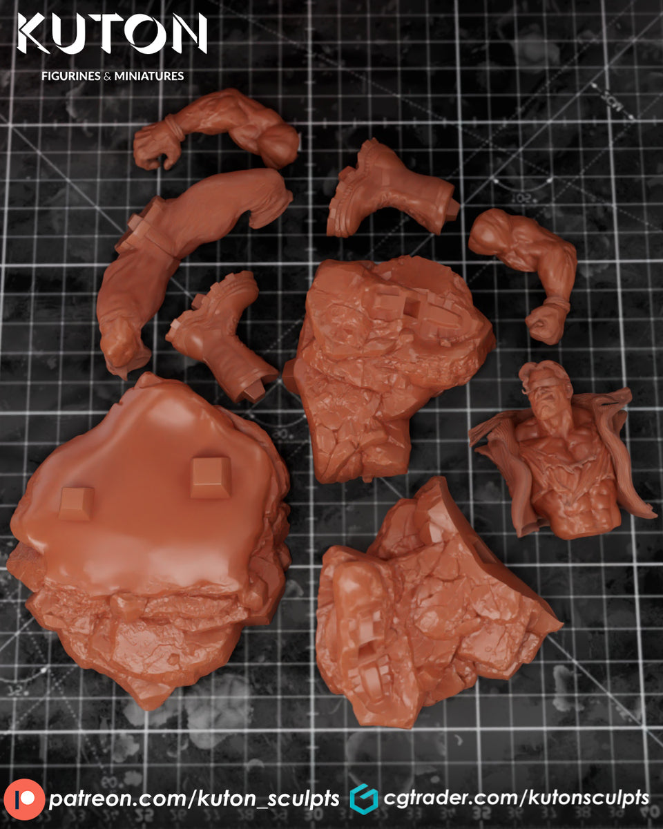 NW001 - Comic character design, Sharky (Titan Comics) , 3d stl print f ...