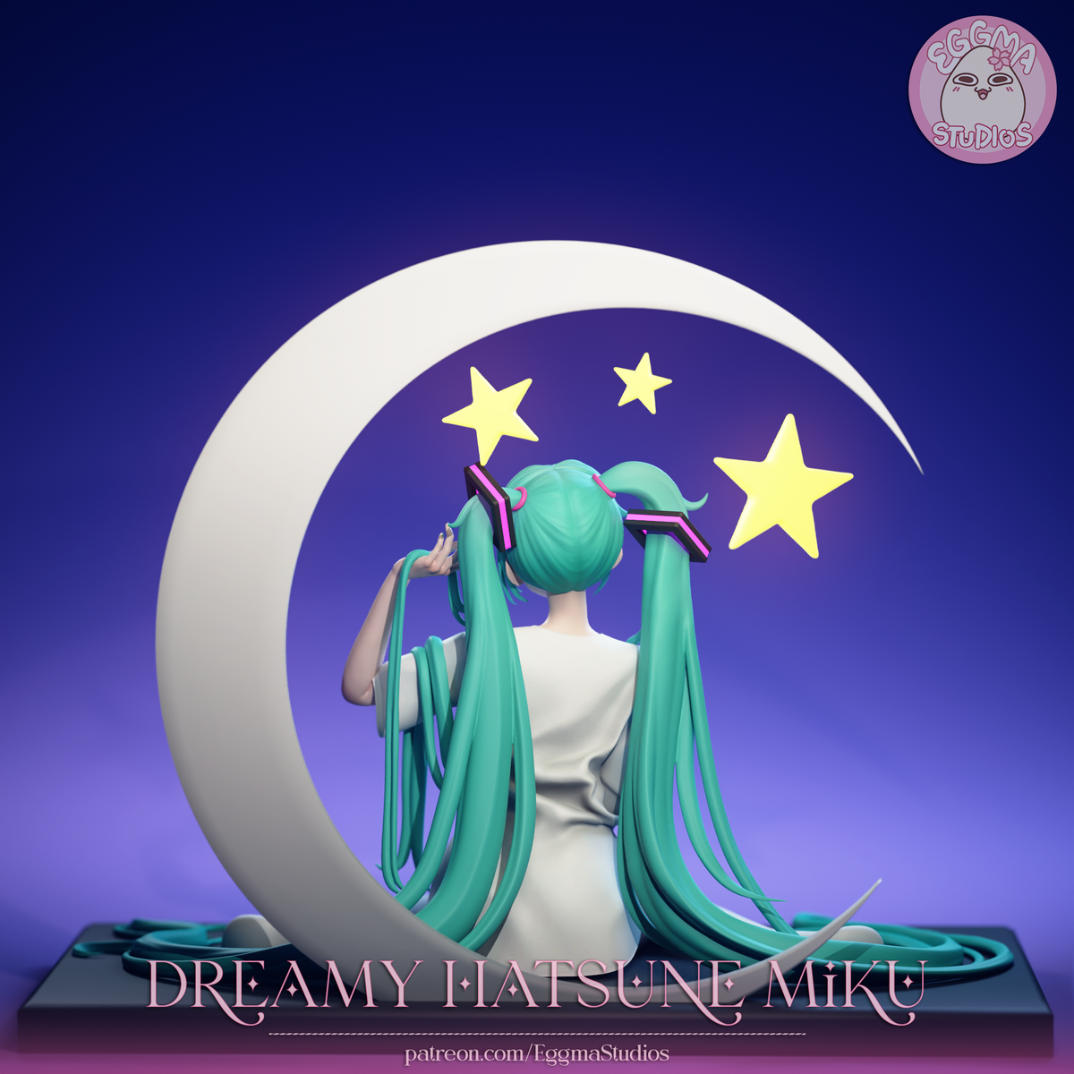TU003 - Female Character design,Sleepy Hatsune Miku - Vocaloid，3d STL ...