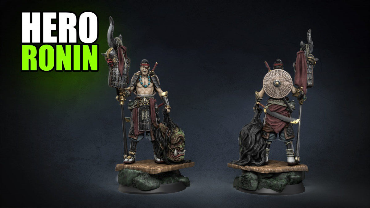 MAN153 - Legendary Character design, Hero Ronin，3d STL resin print dow ...