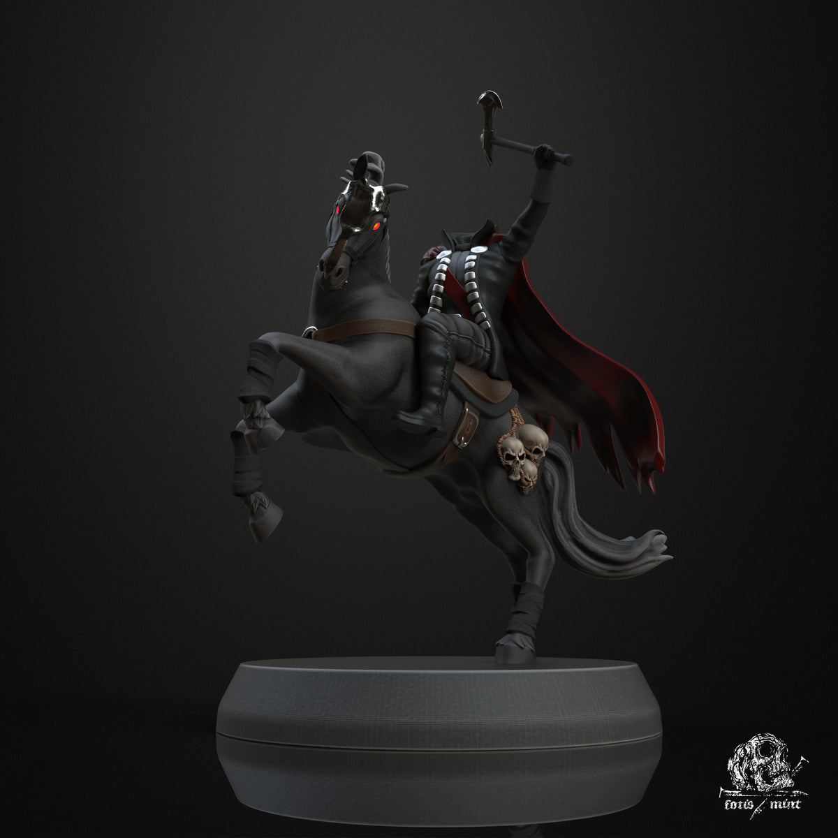 NW022 - Legendary character design, Headless Horseman Figure , 3D STL ...
