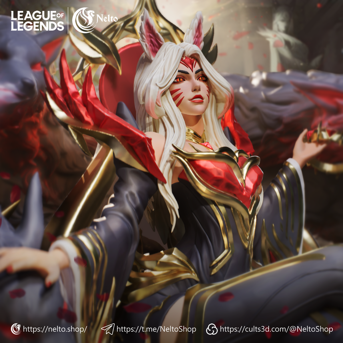 R161 - Games character design, the league of legend , nine tail female – World of STL