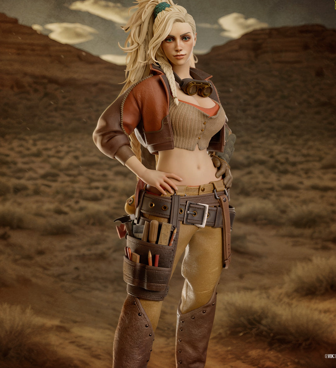 R219 - Games character design, Monster Huntor female character design, – World of STL