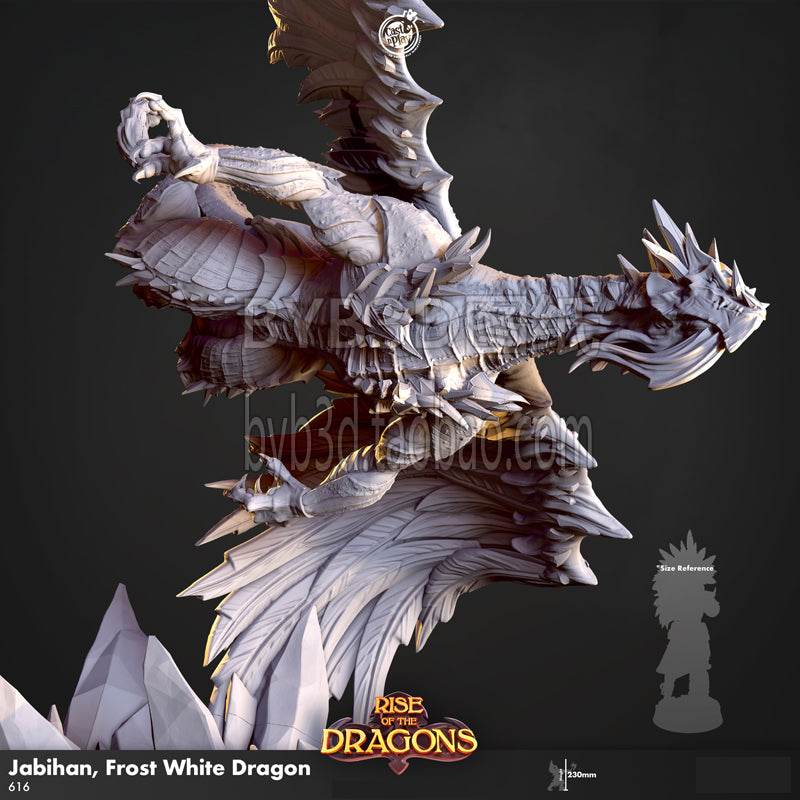 TU253 - Legendary Character design, White Dragon，3d STL resin print do ...
