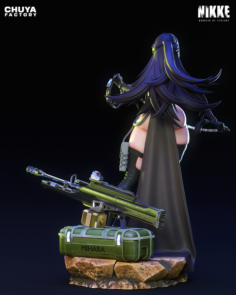 TU143 - Female Character design, NIKKE - Mihara，3d STL resin print dow ...