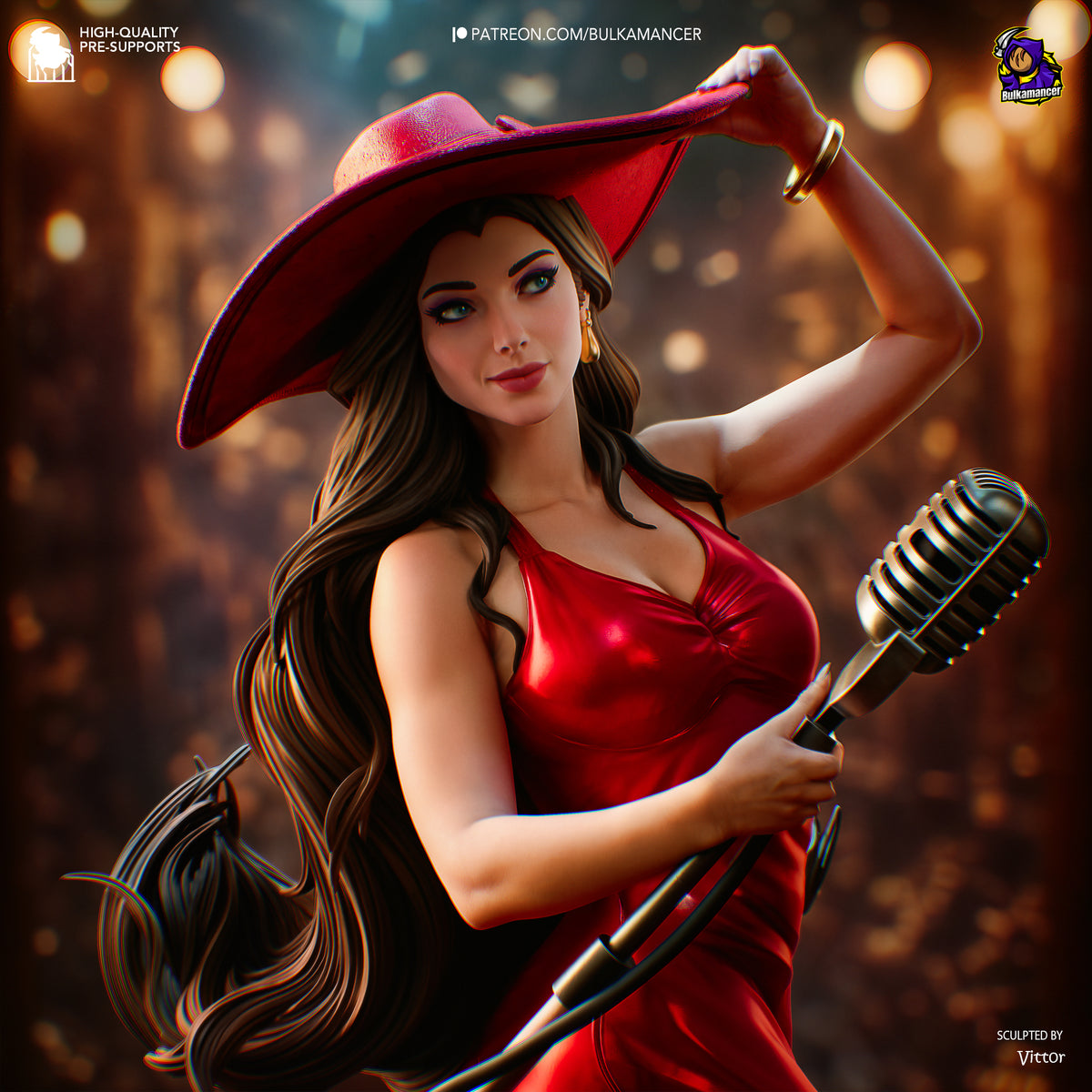 TU050 - Female character design, Pauline - Super Mario, 3D Printer Fil ...