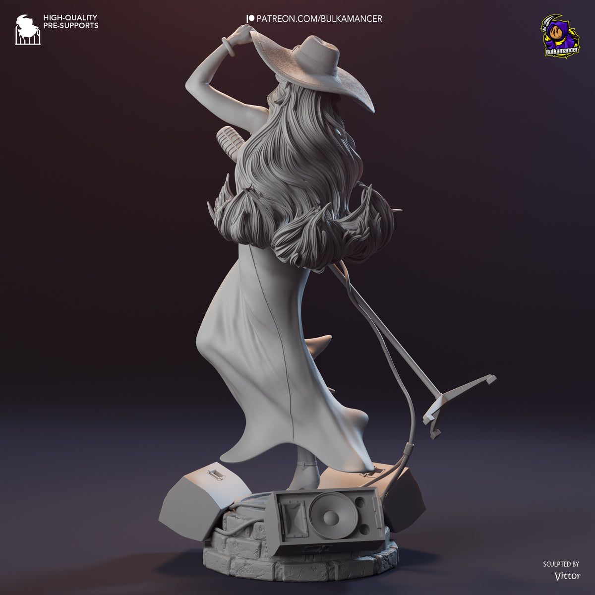 TU050 - Female character design, Pauline - Super Mario, 3D Printer Fil ...