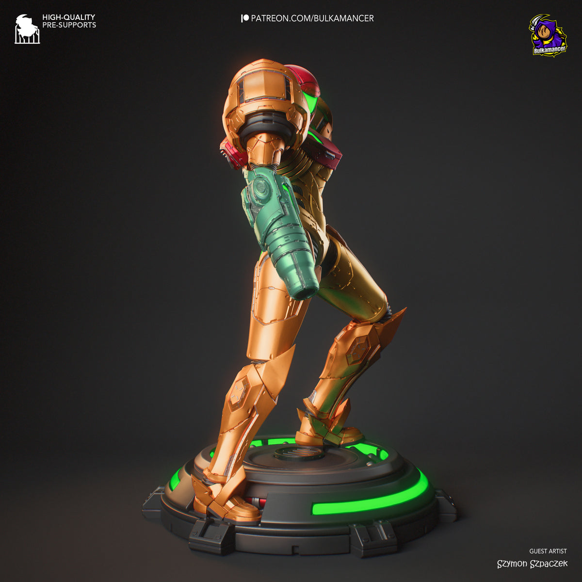 Y014 - Legendary Games Character design, Samus Aran，3d STL resin print ...