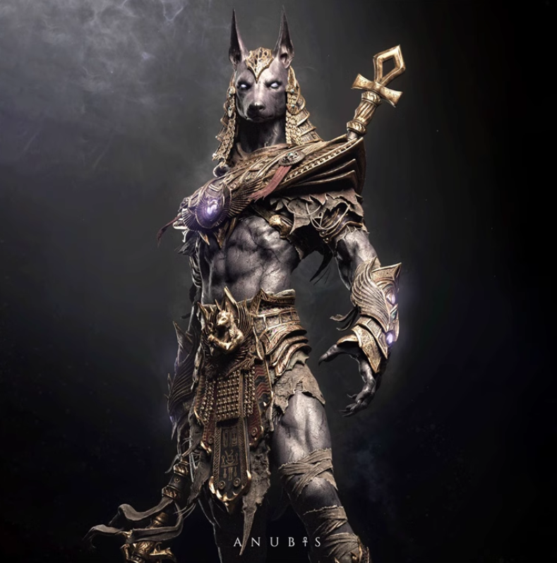 R052 - Ancient character design, The egyptian god , The Anubis , 3D ST – World of STL