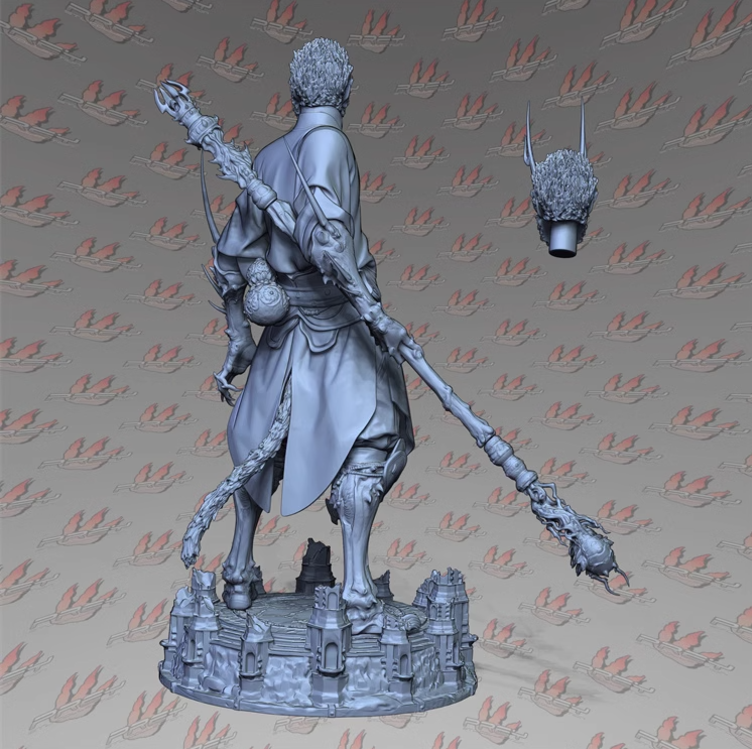 R050 - Games Character designs, Black Myth Wukong With Yasha Armour, 3 ...