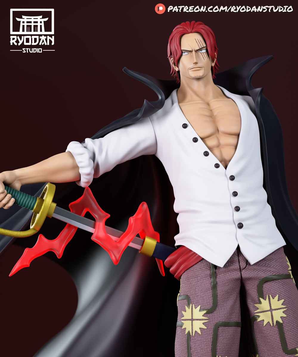 ANI111 - Legendary Character design, Shanks From One piece，3d STL resi ...