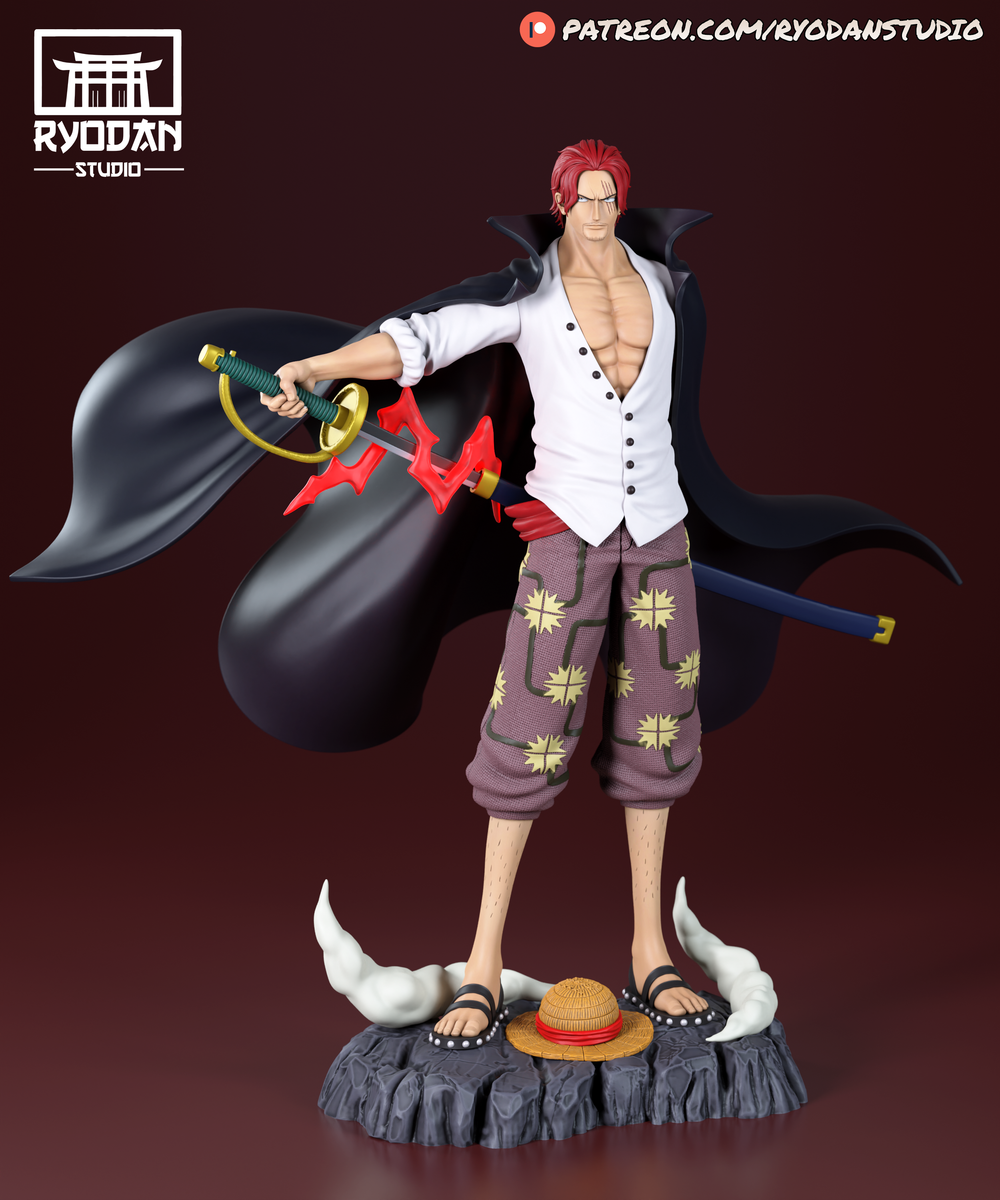 ANI111 - Legendary Character design, Shanks From One piece，3d STL resi ...