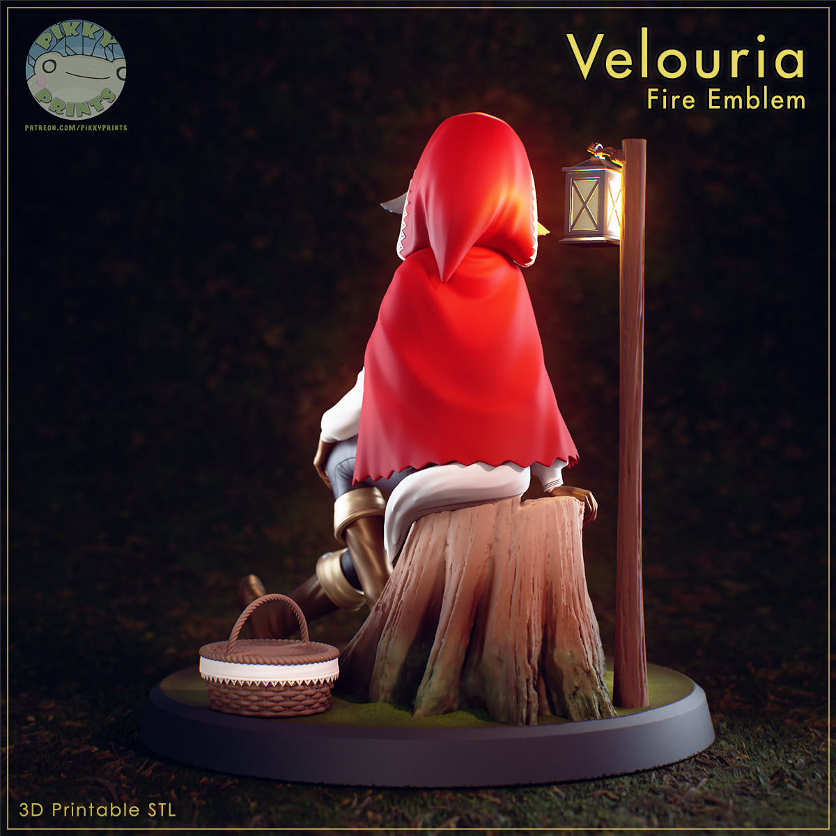 MN072 - Games character design, The Velouria from fire emblem, 3d stl ...