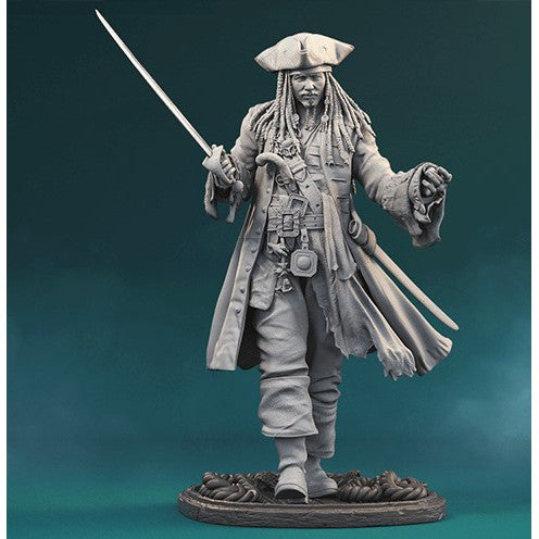 A010 - Movies Character design, The Captain Jackie Sparrow statue desi ...