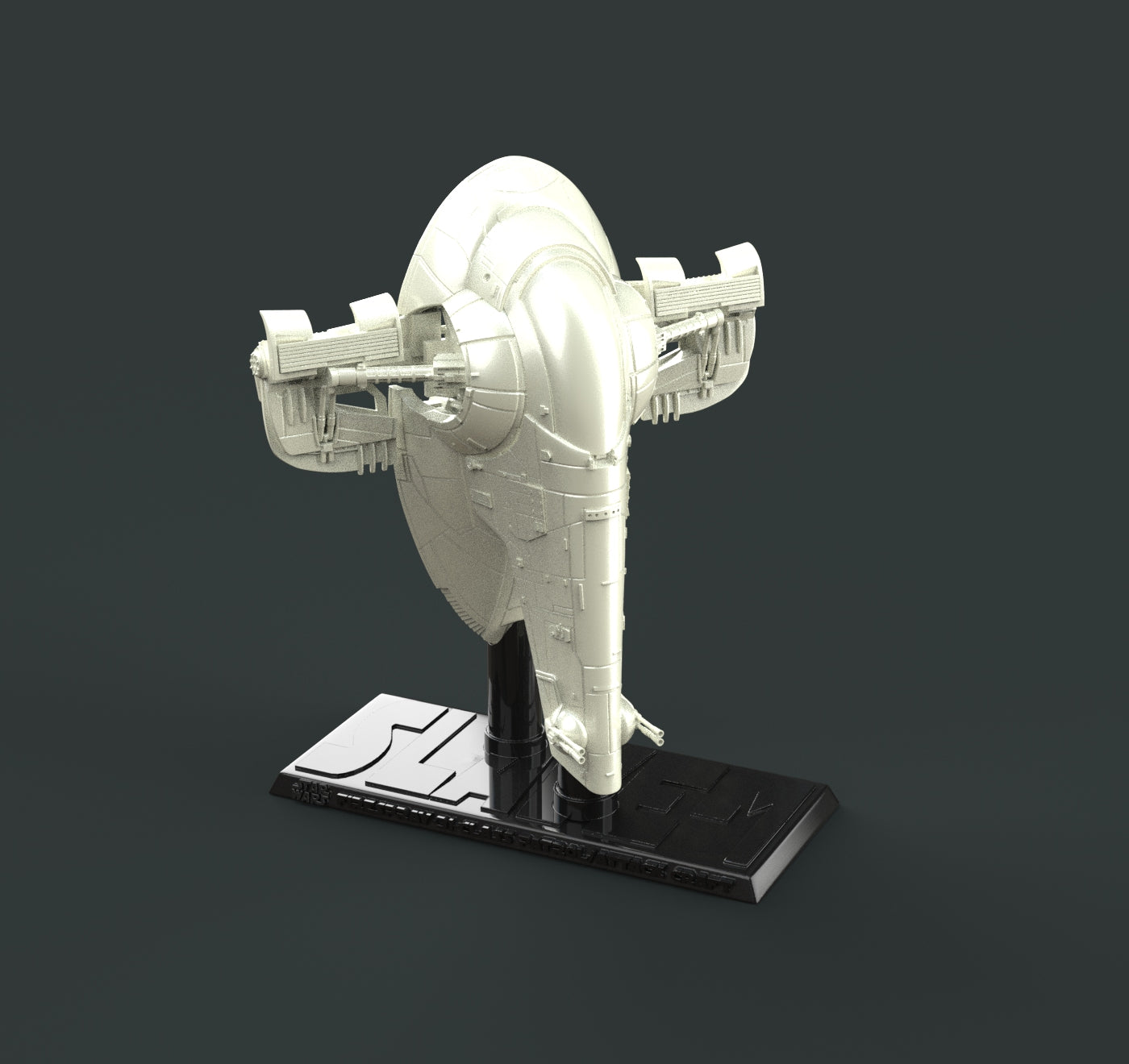 H067 - Movie character design, The SW Ship design Slave, STL 3D model ...