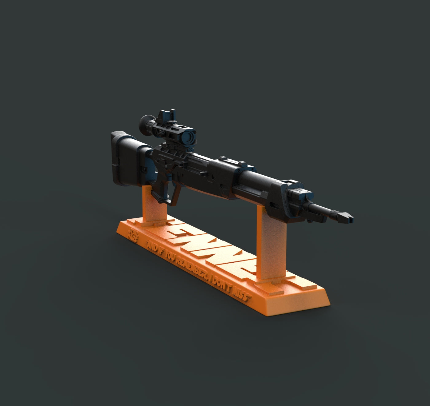 H075 - Movie Character design, The Fennec Sniper Gun statue design, ST ...