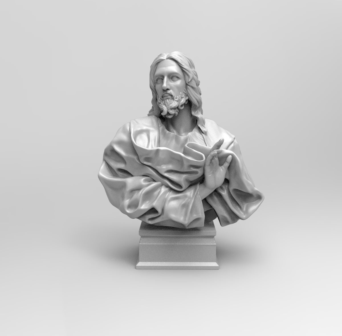 E593 - Legendary Character design, The Jesus Christ bust statue, STL 3 ...