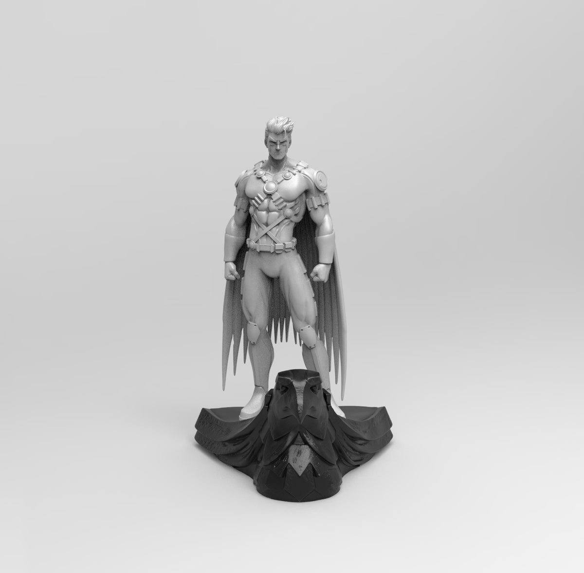 E760 - Comic character design, The Red Robin hood statue, STL 3D mode ...