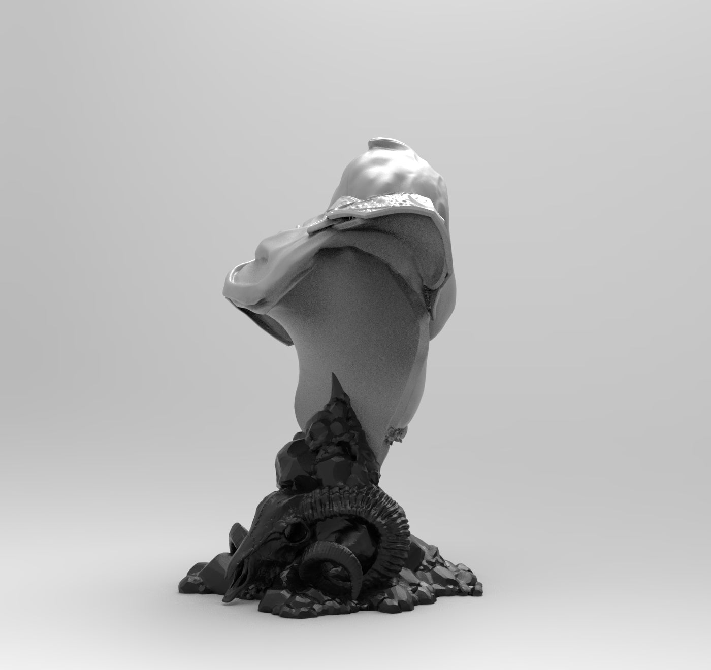 DP1512 - Comic Character design , The Skull bust statue design, STL 3D ...