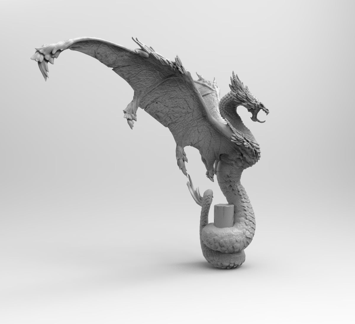 H002 - Legendary Character design, The Amphitere Snake Like Dragon, 3d ...