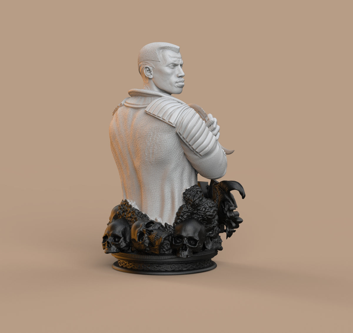 H050 - Comic character design bust, The Blade Bust Statue art design ...