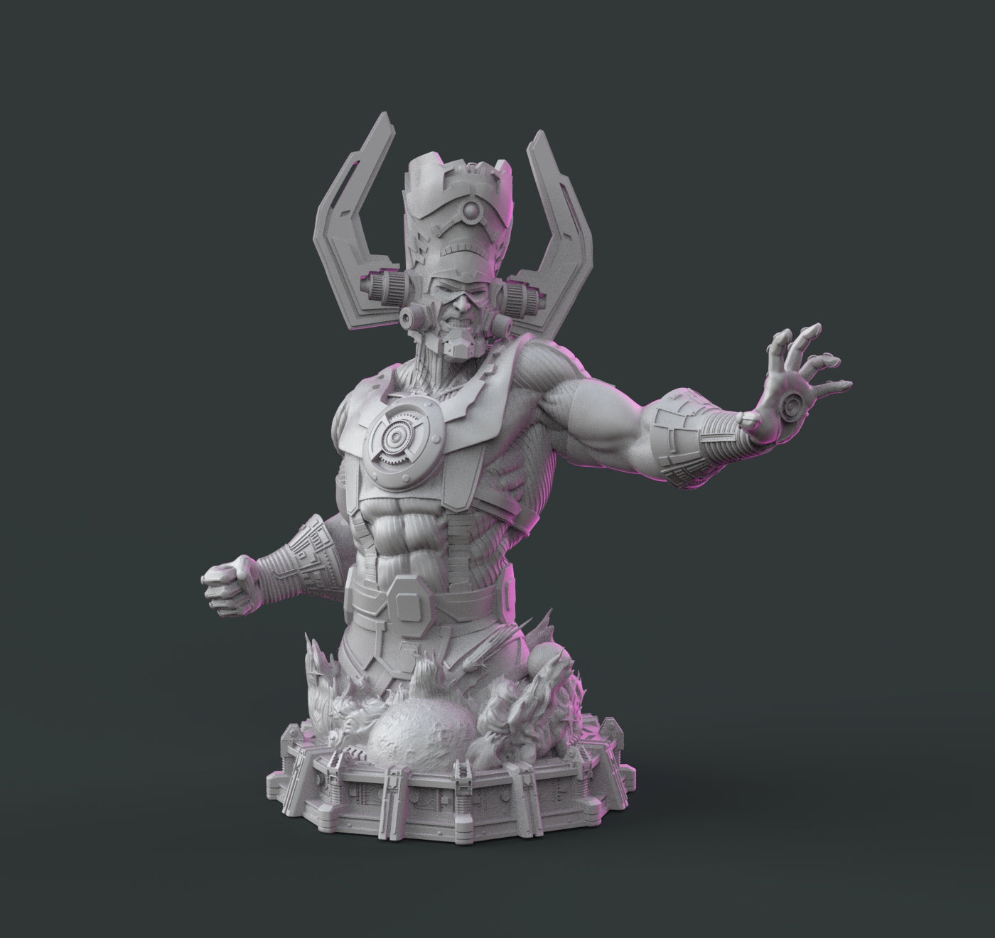 H052 - Comic Character design, The Marwel Calactus bust statue design ...