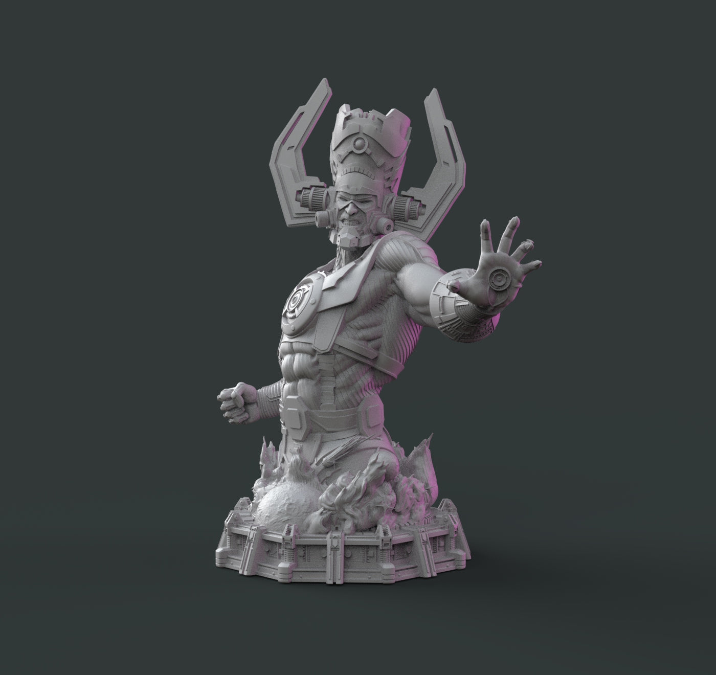 H052 - Comic Character design, The Marwel Calactus bust statue design ...