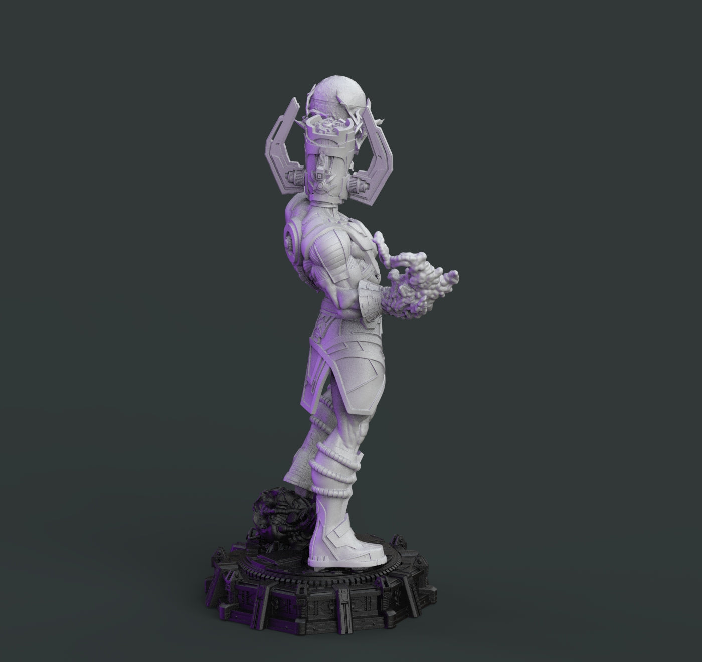 H053 - Comic Character design, The Marwel Calactus statue design, STL ...