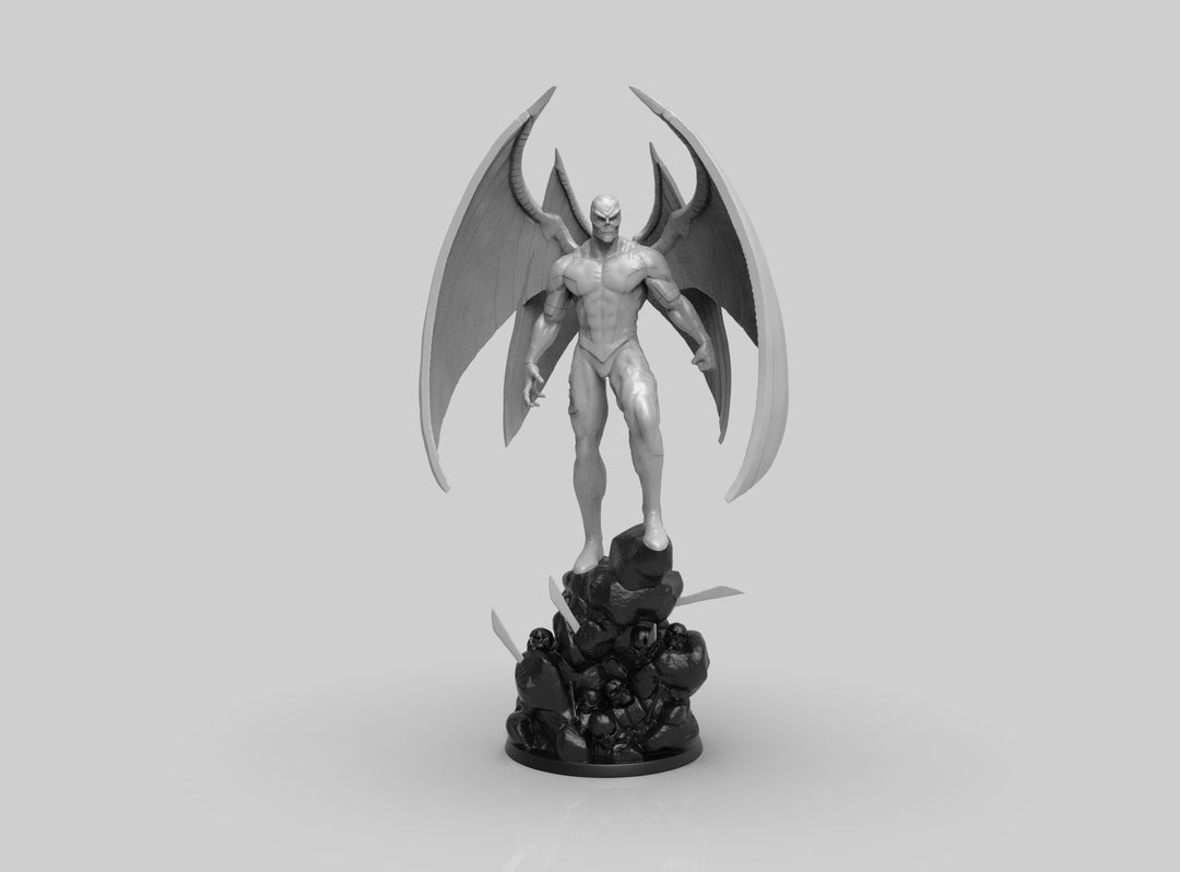 A285 - Comics Character design, The 4 Wings Angel hero, STL 3D model d ...
