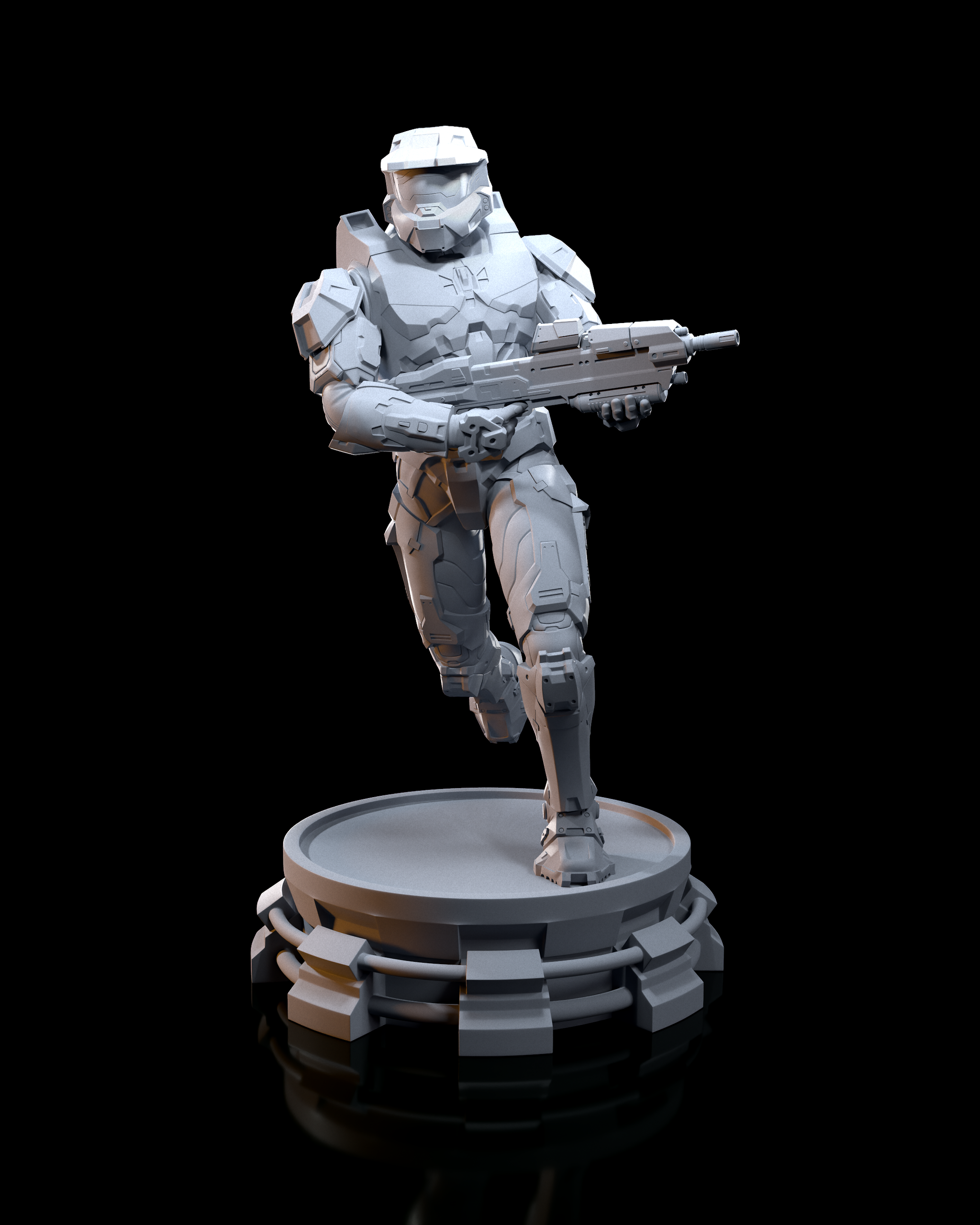 E697 - ( PRESUPPORTED ) Cyber troops character design, The Chief statu ...