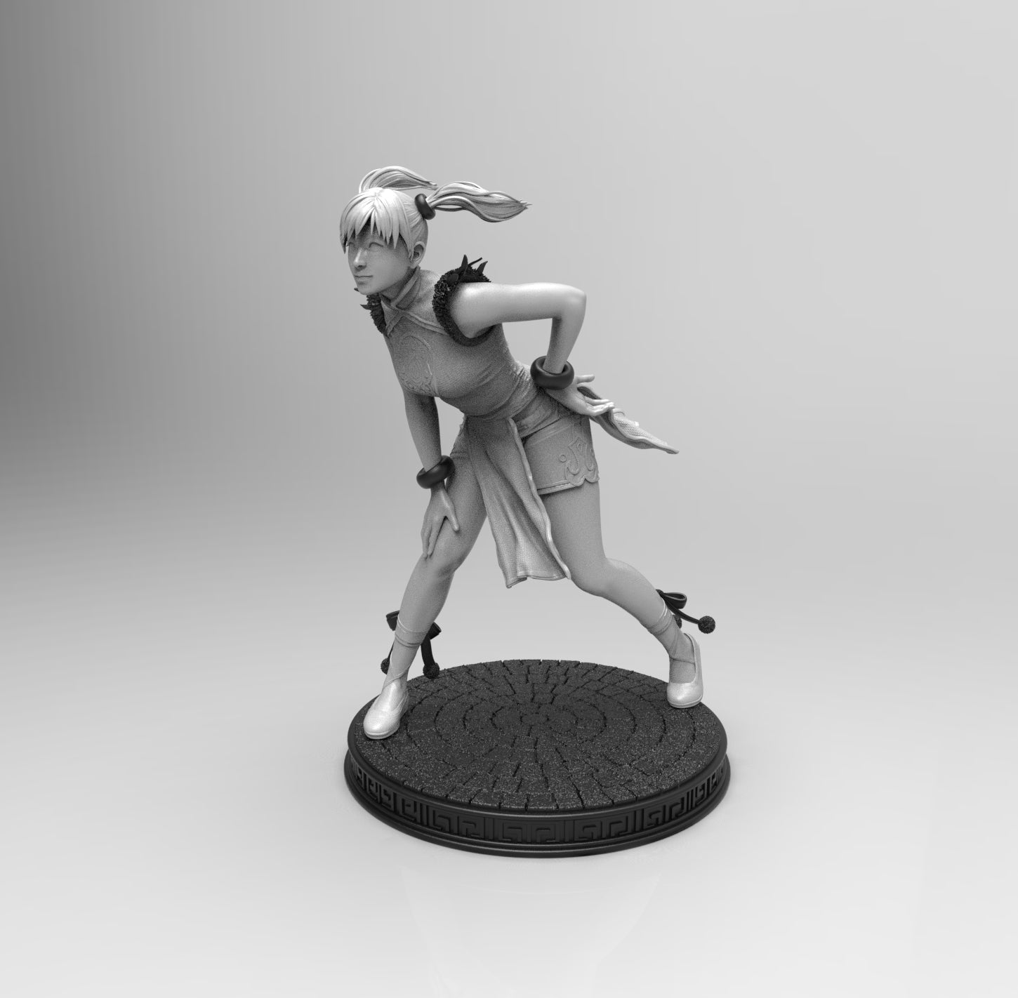 E480 - Games character design, The Ling xiao yu Taken games statue, ST ...