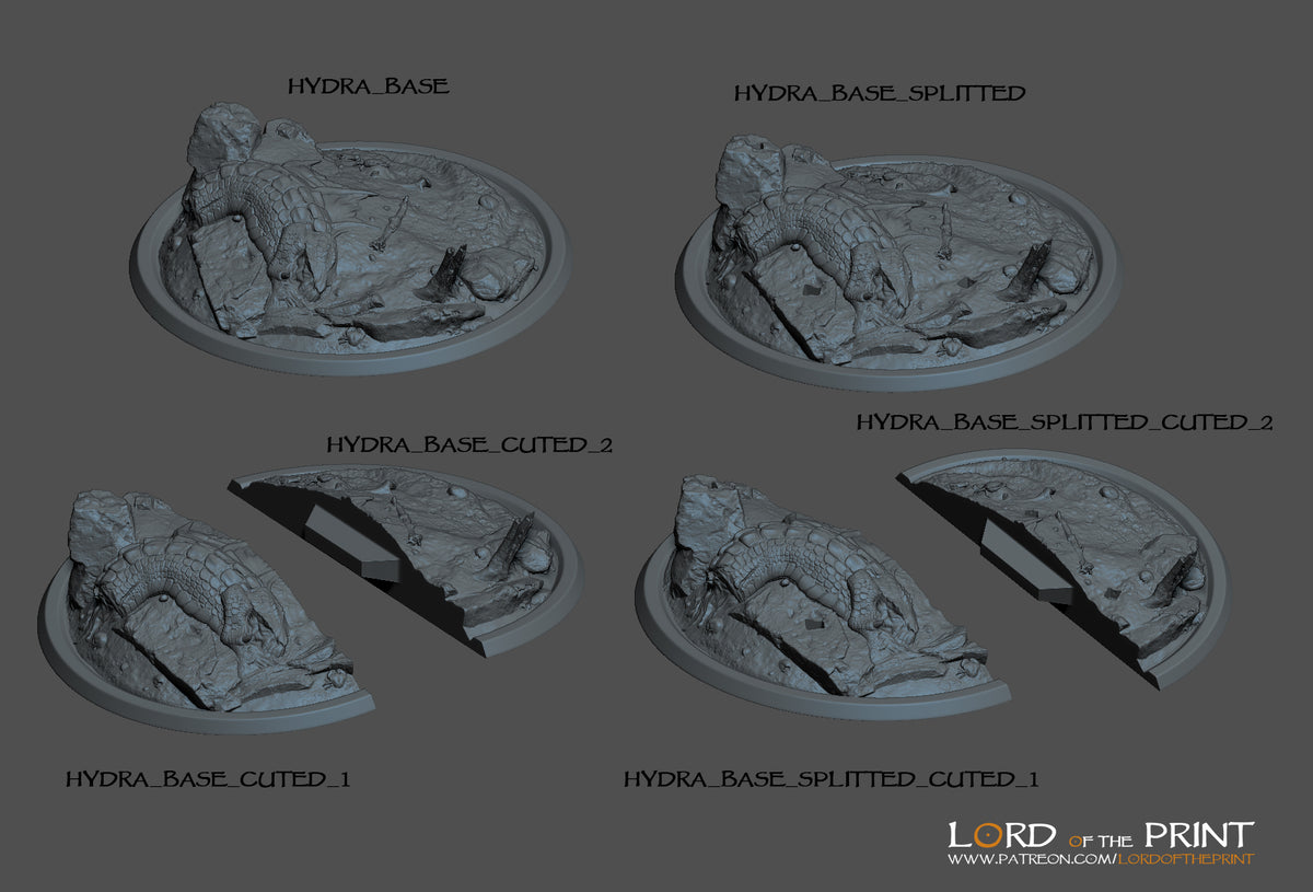 B058 - Hydra, Legend creature design, STL 3D model design print – World ...