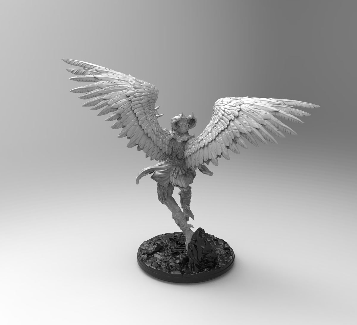 E230 - God character design, The Garuda design statue, STL 3D model de ...