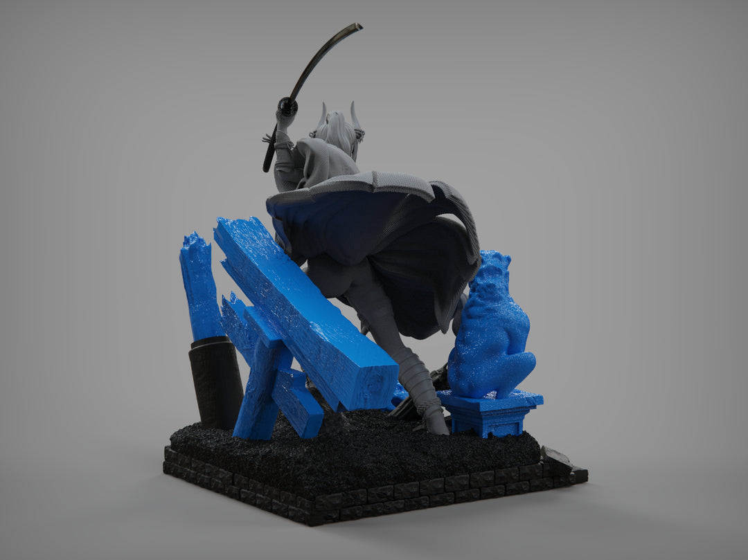 H030 - Samurai Character design, The Japanese Beauty Samurai Girl With ...