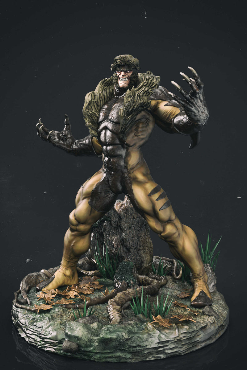 A004 - Comic character design statue, The Marvel Heroes - Sabertooth s ...