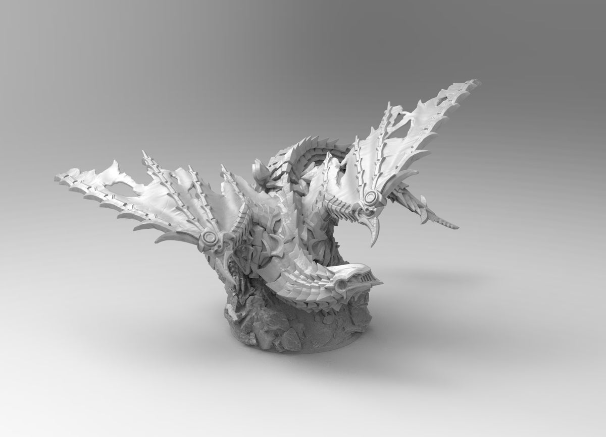 A246 - Legendary creature design, the full armor Dragon, STL 3D model ...