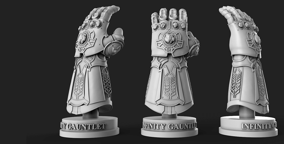 H134 - Comic Character design, The Infinity Gauntlet , STL 3D model de ...
