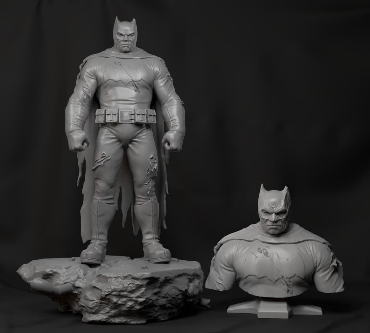 E616 - Comic character design, The Fat Badguy statue bust, STL 3D mode ...