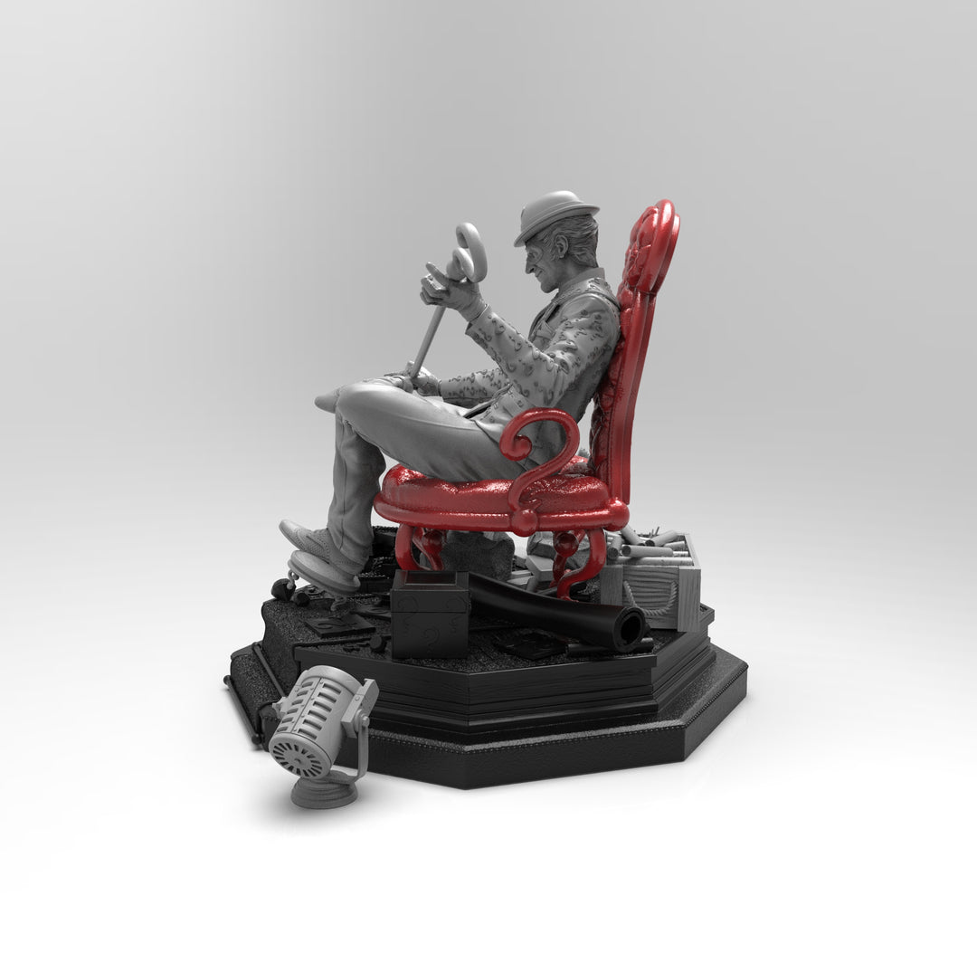 A493 - Comic character design, The Green jacket Riddler statue, STL 3D ...