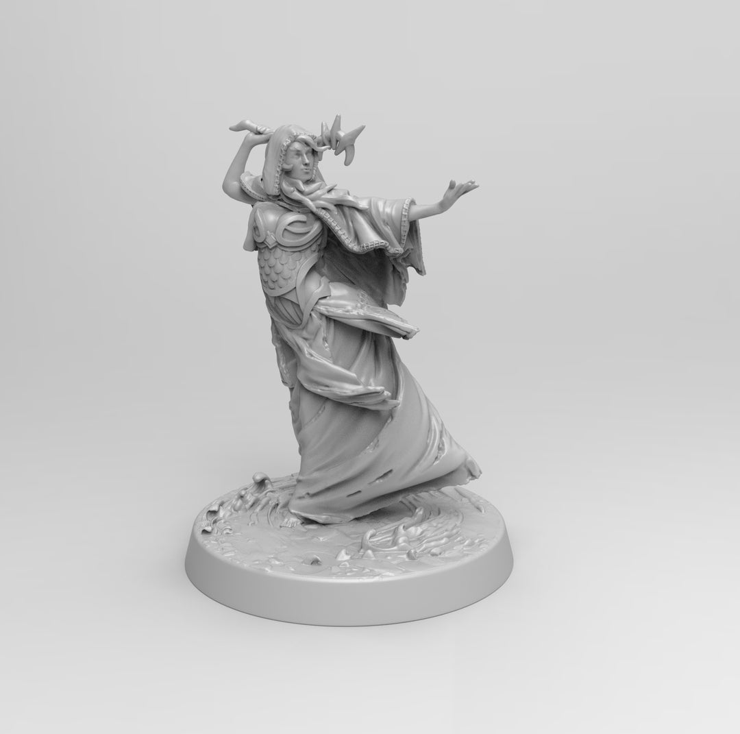 A142 - Fire Oracles female characters, STL 3D model design download pr ...