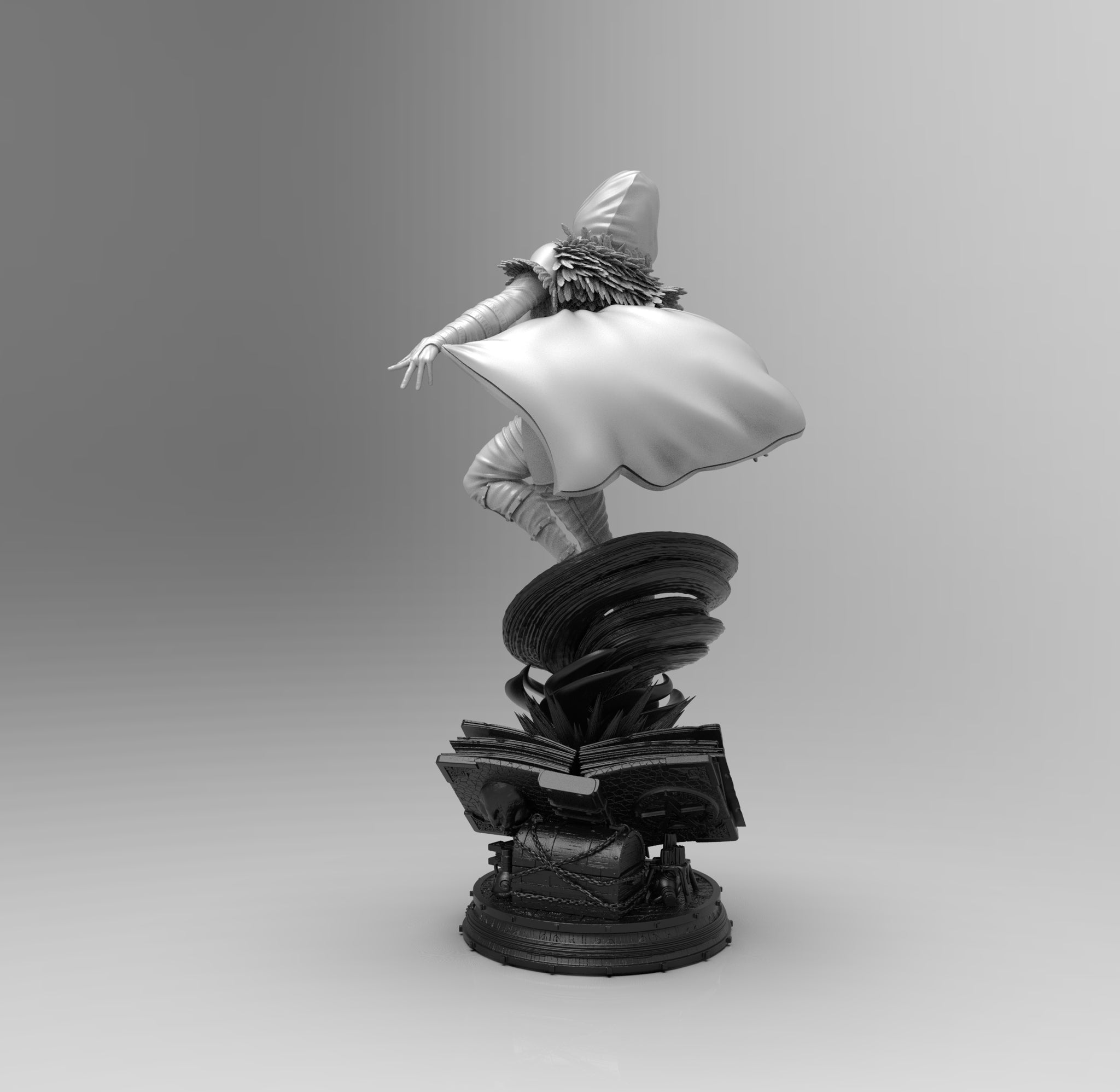 A526 - Comic Character design, The sexy Raven statue with energy, STL ...