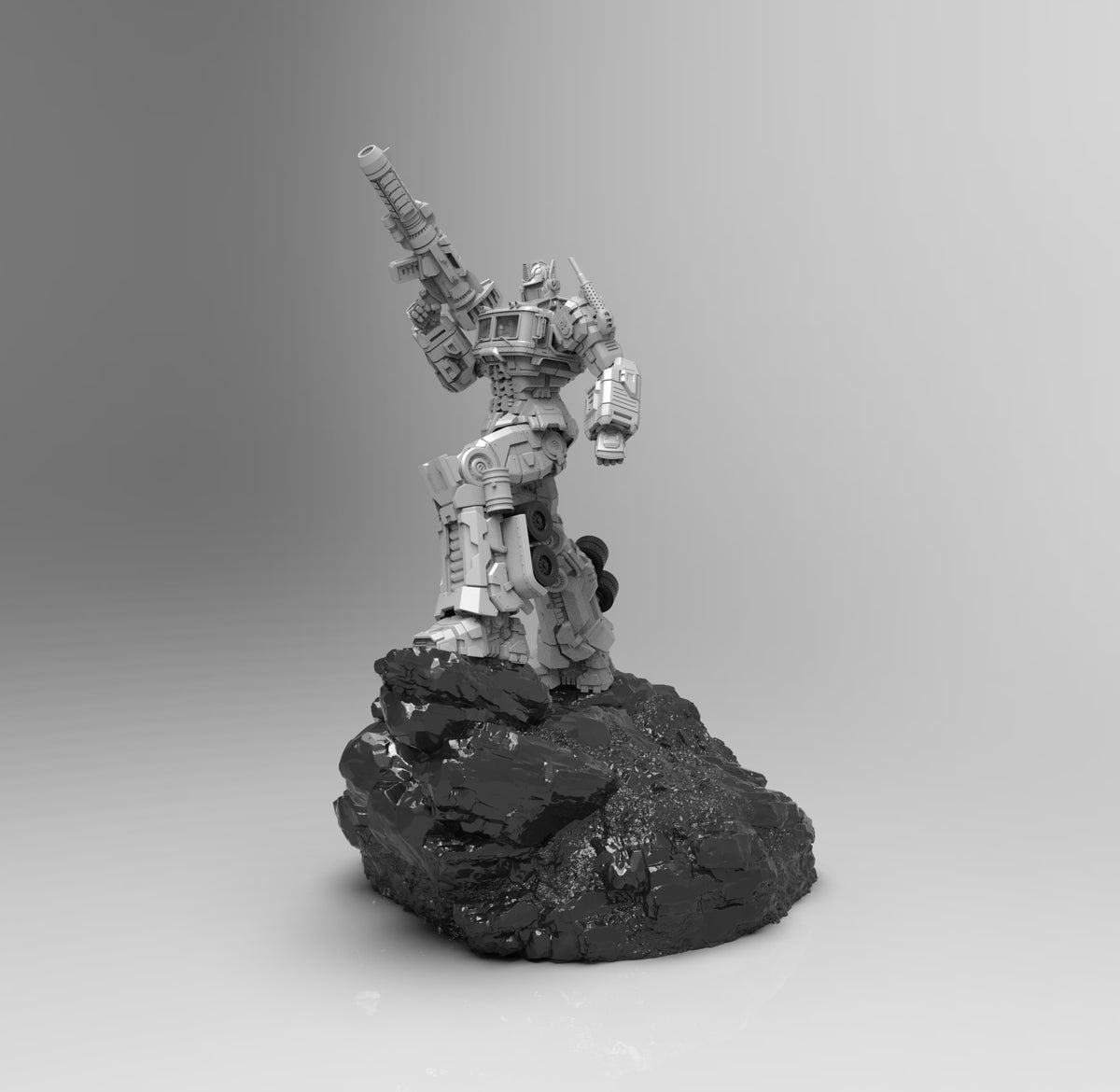 A535 - Cartoon character design, The Robot leader of planet, STL 3D mo ...