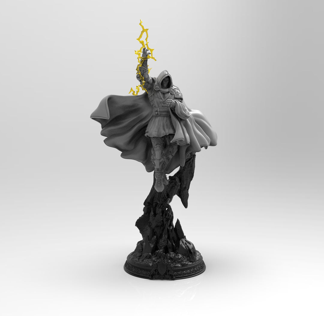 A570 - Comic character design, The Doom guy pointing sky, STL 3D model ...