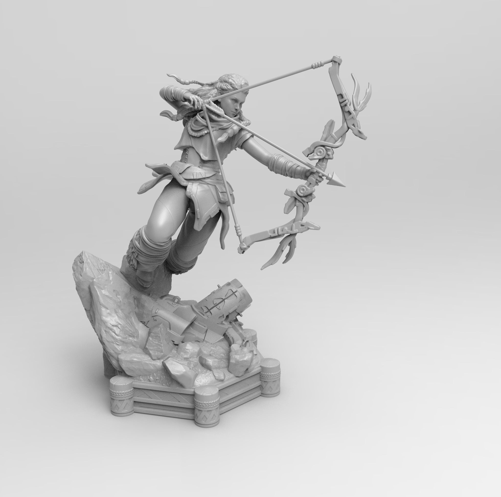F478 - Games Character STL, Vertical aluminumvFemale Character, STL 3D ...