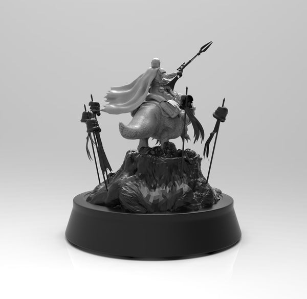 A583 - Movie Character design, SW manda guy with riding an animal, STL ...