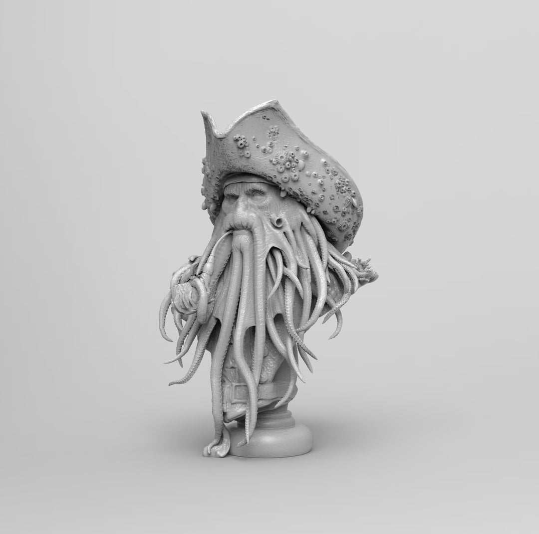 A441 - Captain Octopus Bust Statue , Movie Character STL 3D model desi ...